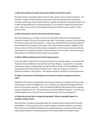 ACC 201 Ch 10 Questions | RTF