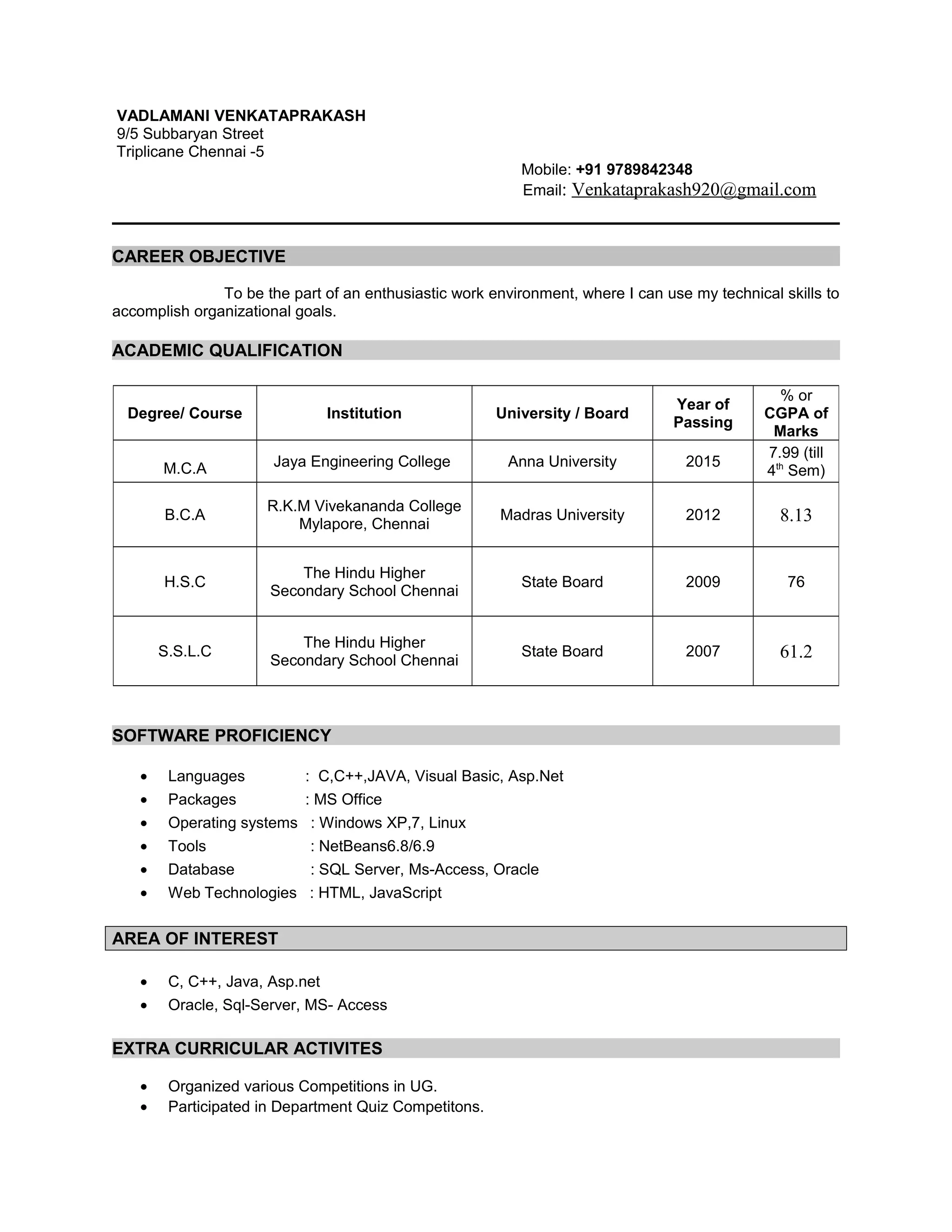 Venkat Resume | PDF