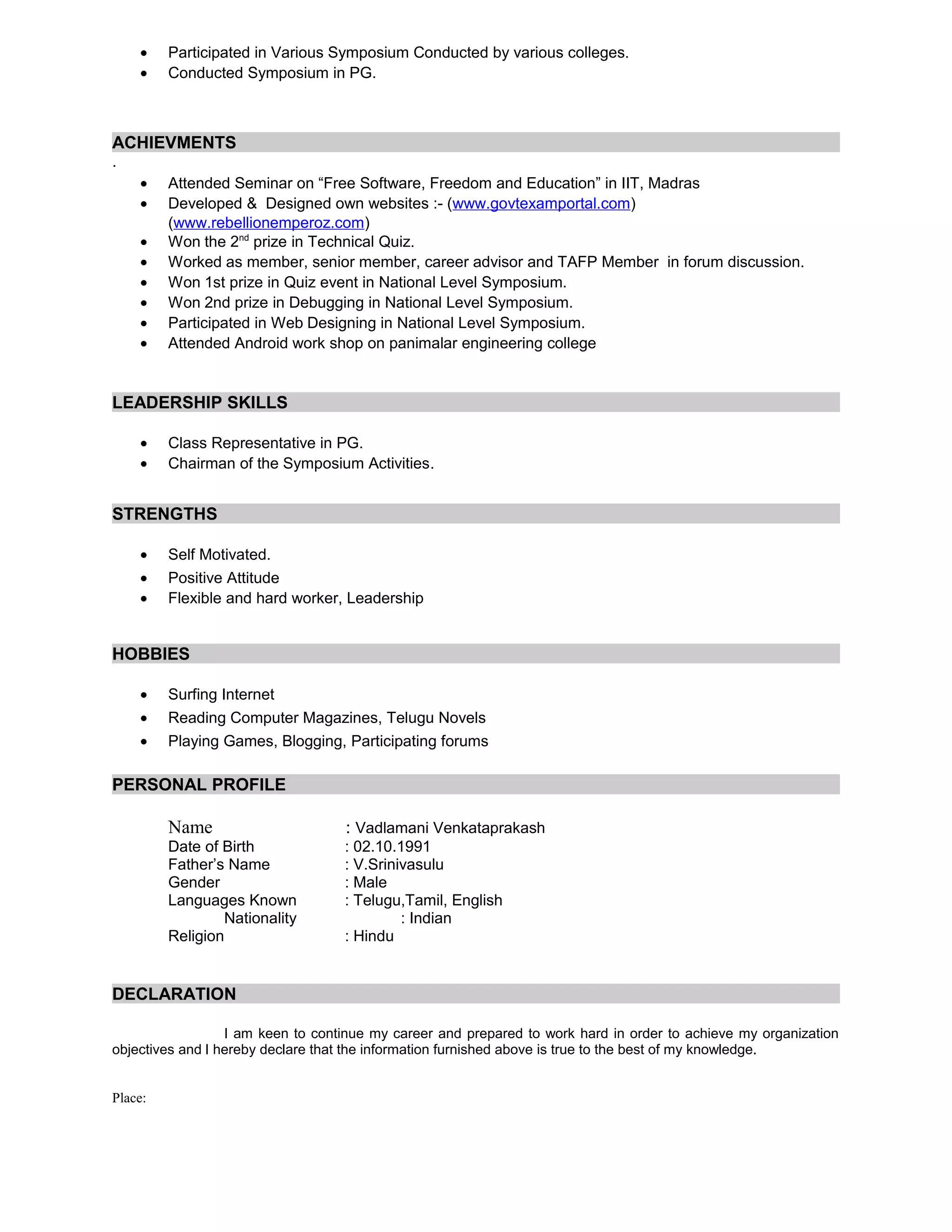 Venkat Resume | PDF