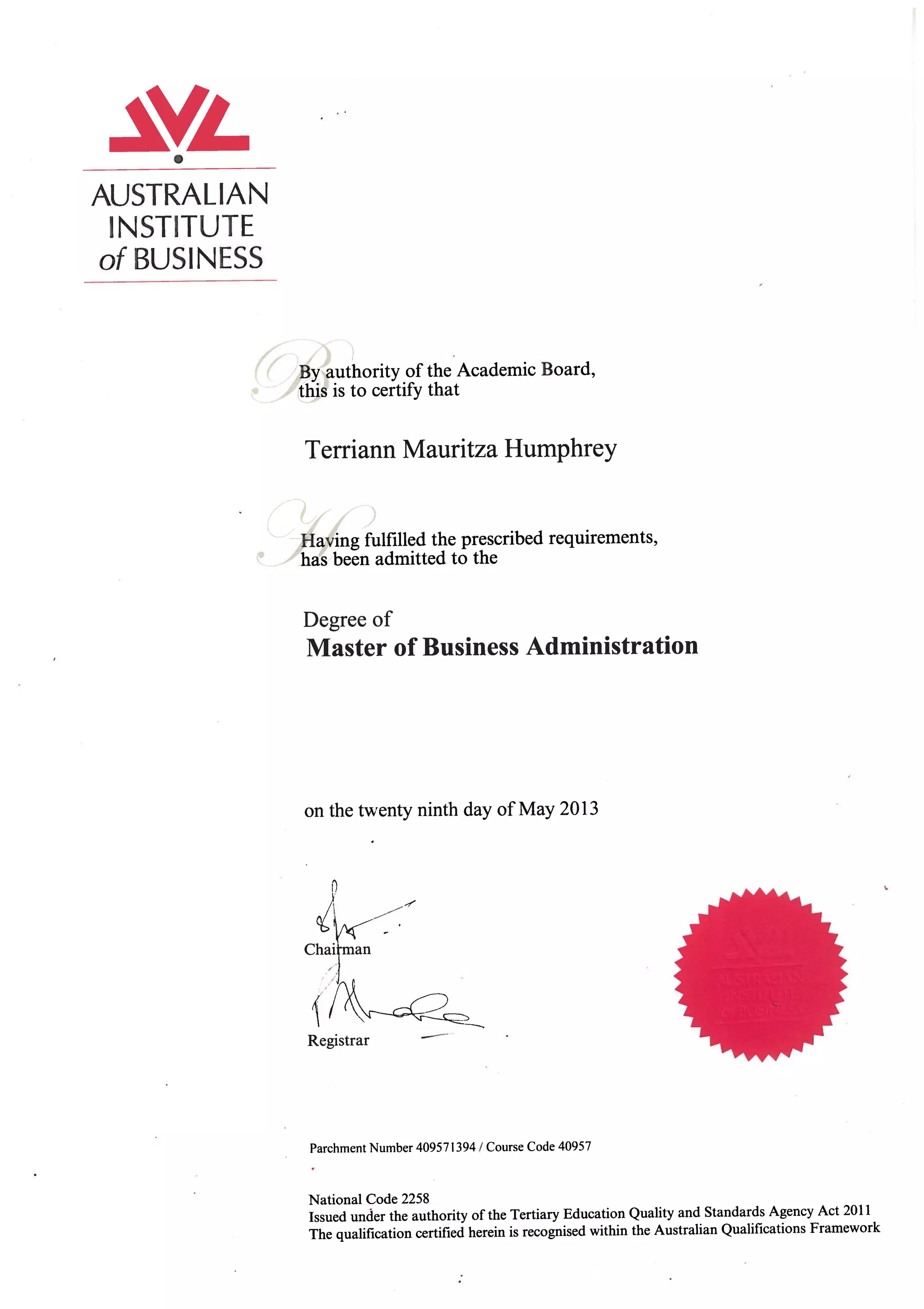 Austrialian Institute of Business | PDF