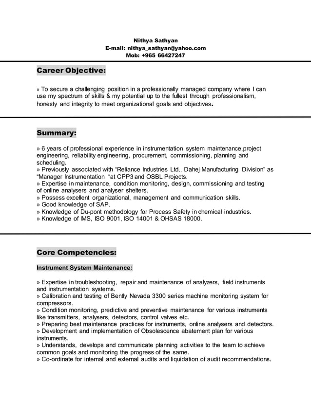 Nithya resume | DOCX