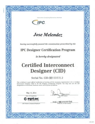 CID certification | PDF