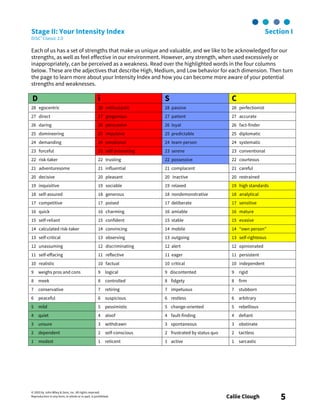 DiSC Profile - Callie | PDF