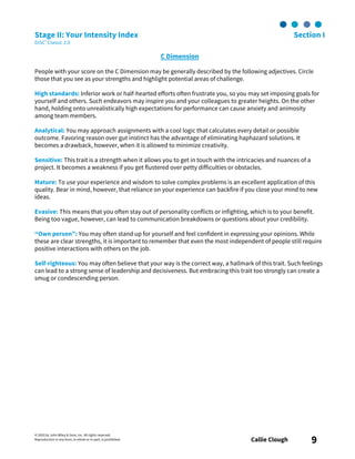 DiSC Profile - Callie | PDF