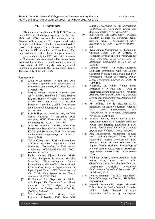 Identification Of Myocardial Infarction From Multi Lead Ecg Signal Pdf