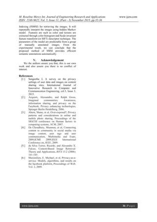 Socially Shared Images with Automated Annotation Process by Using Improved User Preferences | PDF
