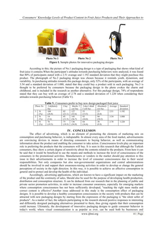 Consumers’ Knowledge Levels of Product Content in Fruit Juice Products ...