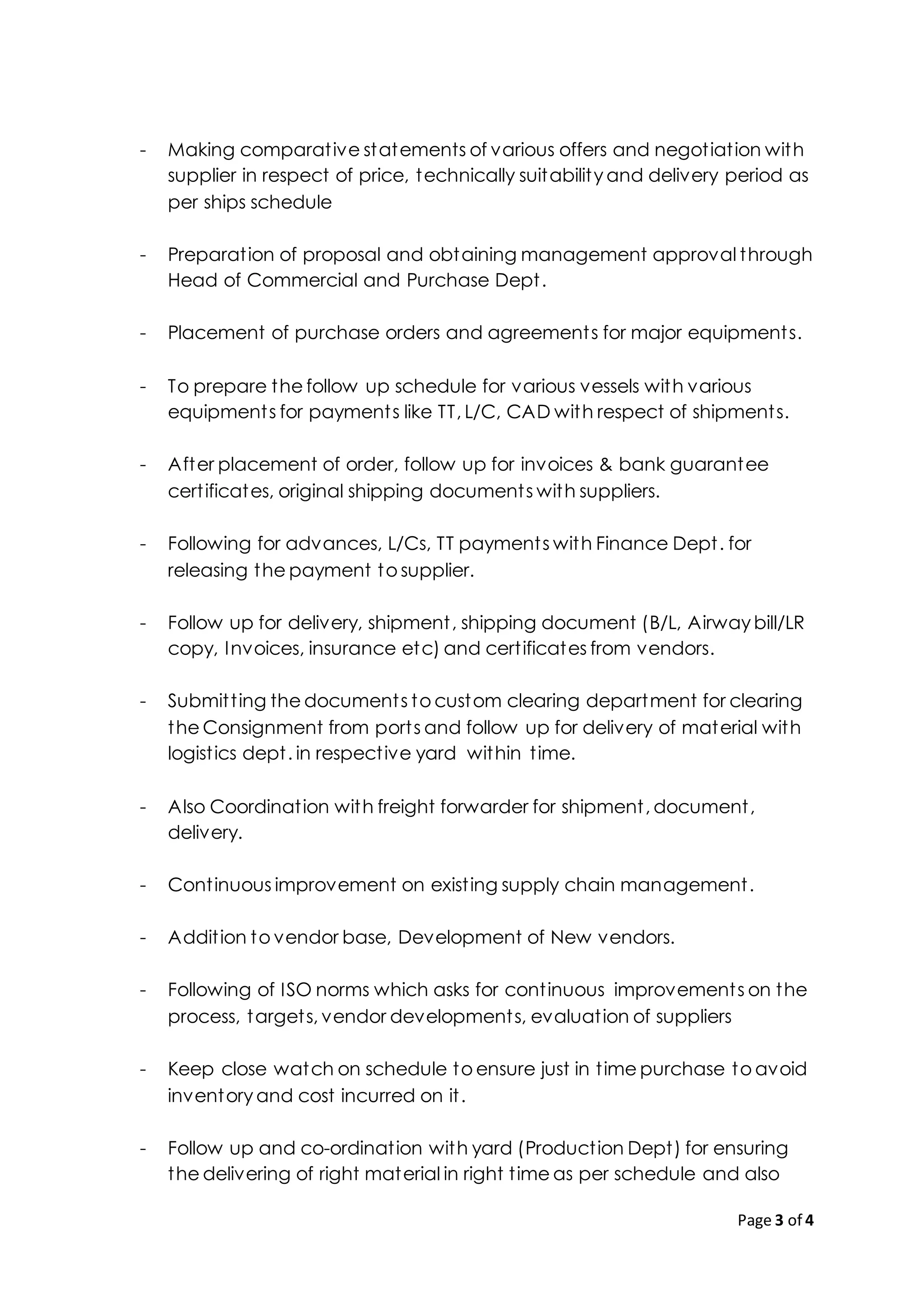 SATISH-C.V. | DOCX | Logistics | Business