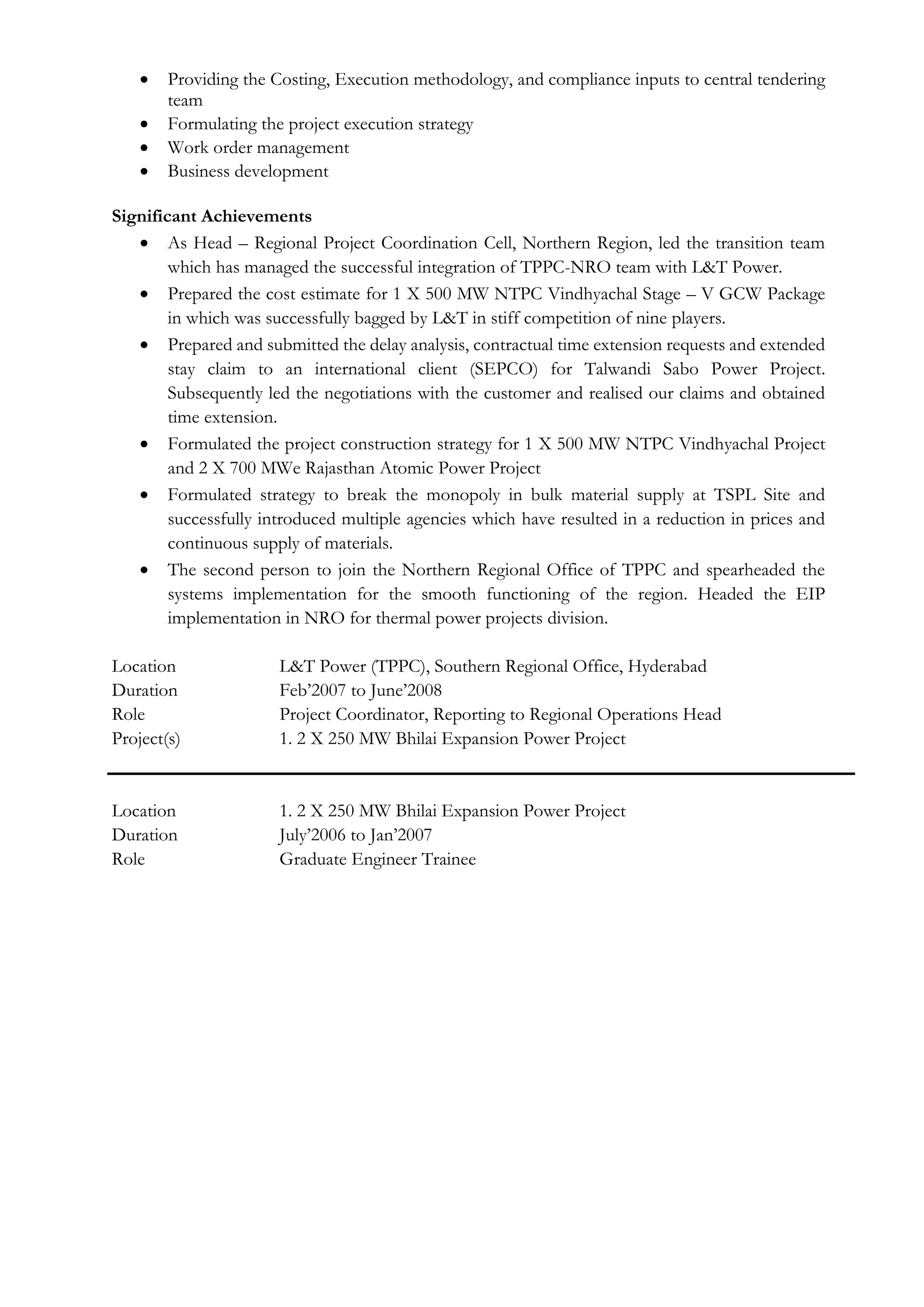 Satish Kumar Reddy CV | PDF | Civil Engineering Industry | Industries