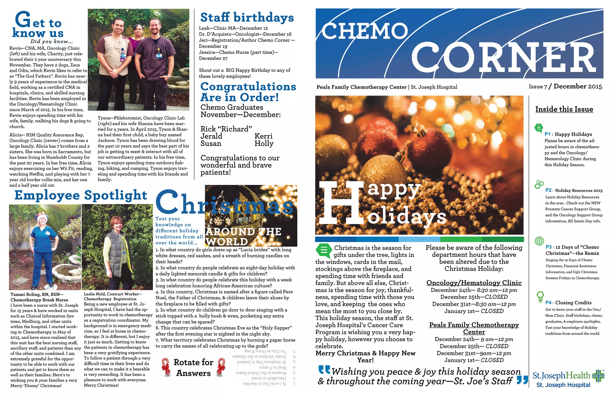 DECEMBER 15 Chemo NewsLetter | PDF | Cancer | Diseases and Conditions