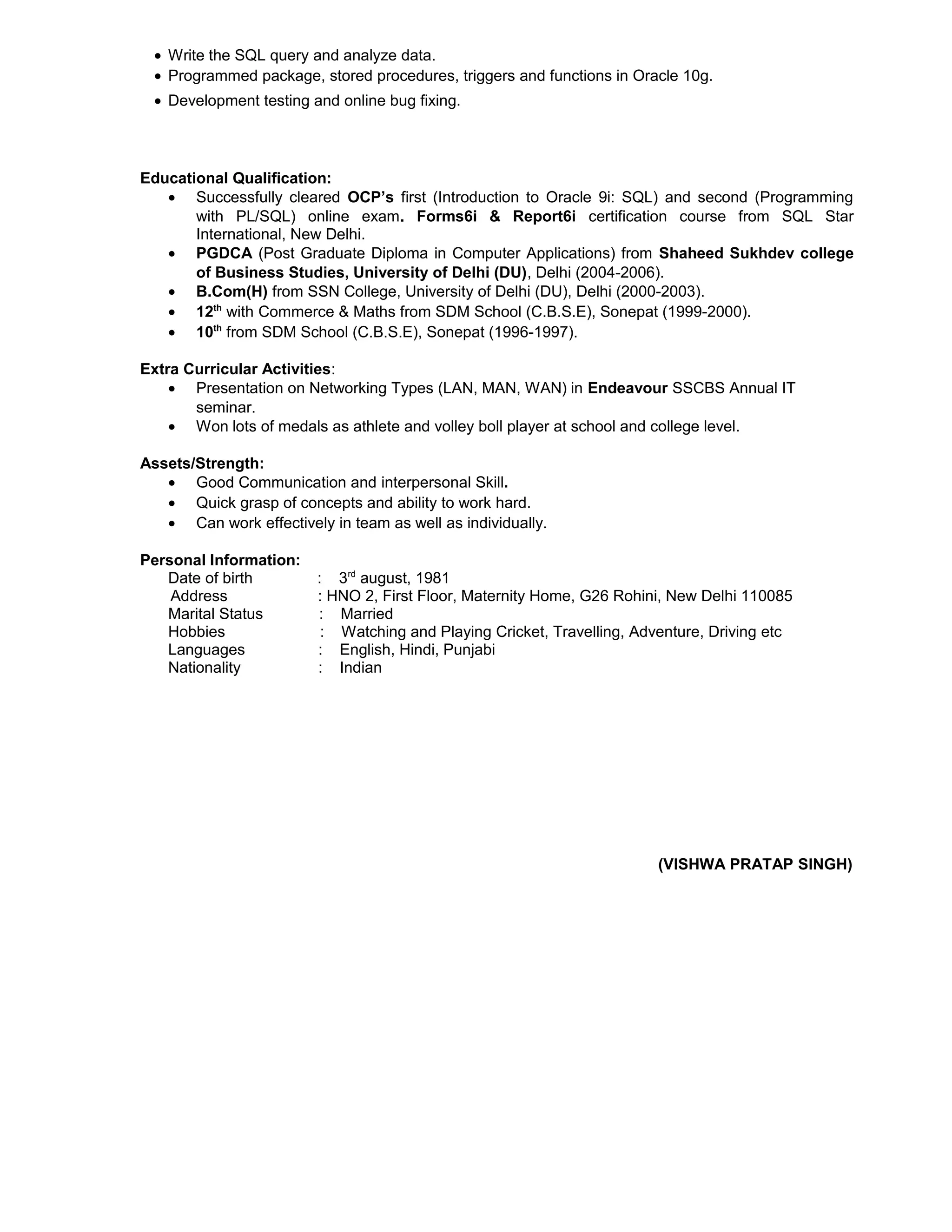 vishwa_resume | DOC