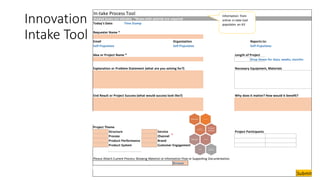 Innovation Lab Intake Project for LinkedIn | PPTX