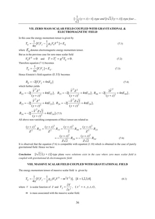 -type and -type four dimensional plane wave solutions of Einstein's ...
