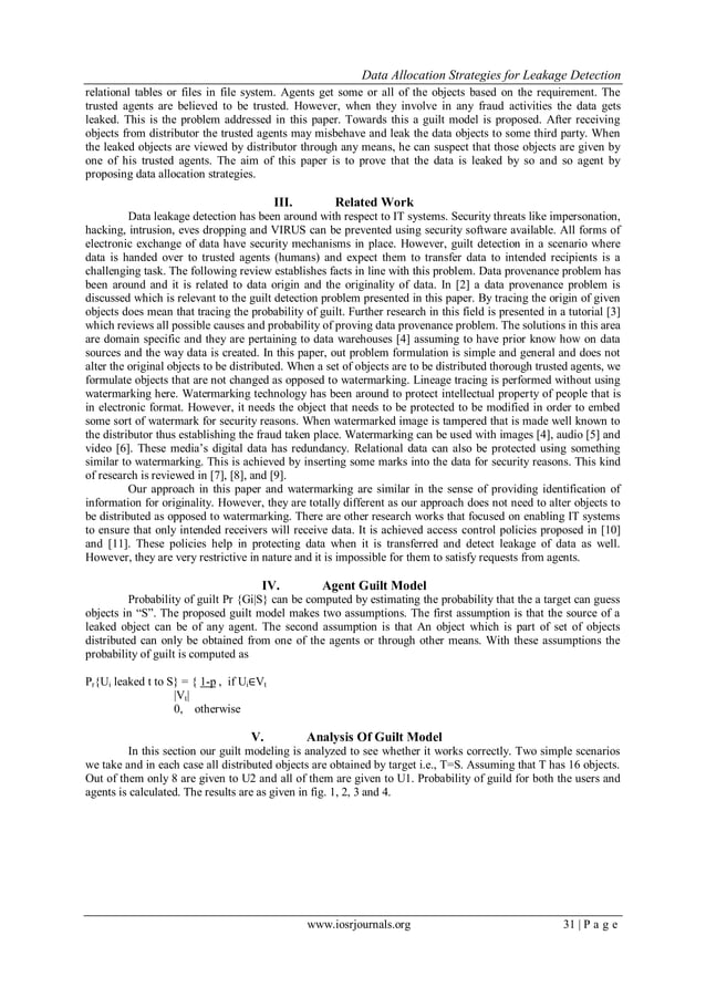 Data Allocation Strategies for Leakage Detection | PDF