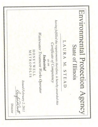 Class K Operator Certificate - Laura Stead | PDF