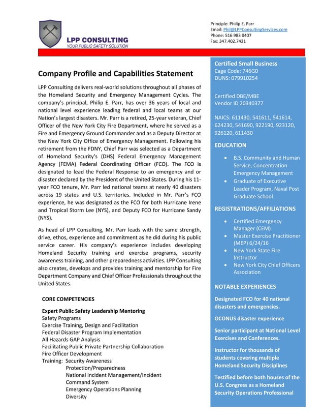 LPP Profile_capabilities page A | PDF