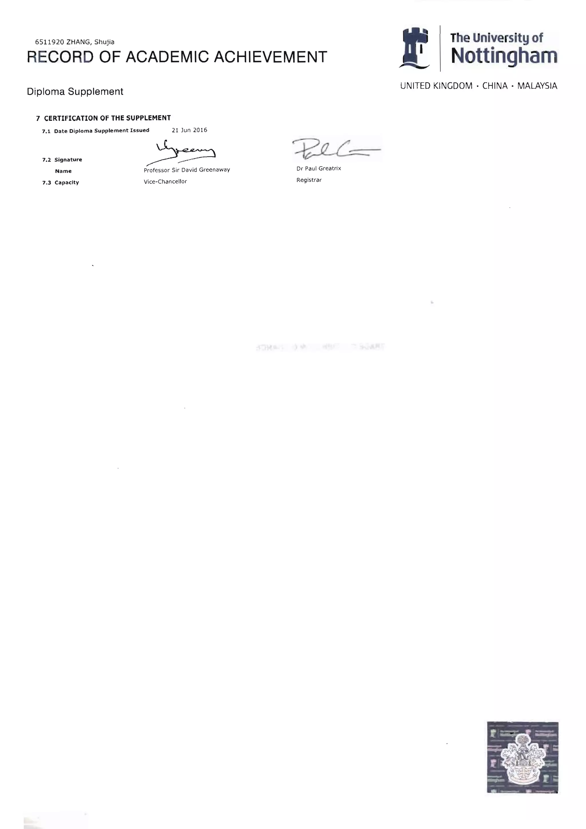 degree & transcript | PDF