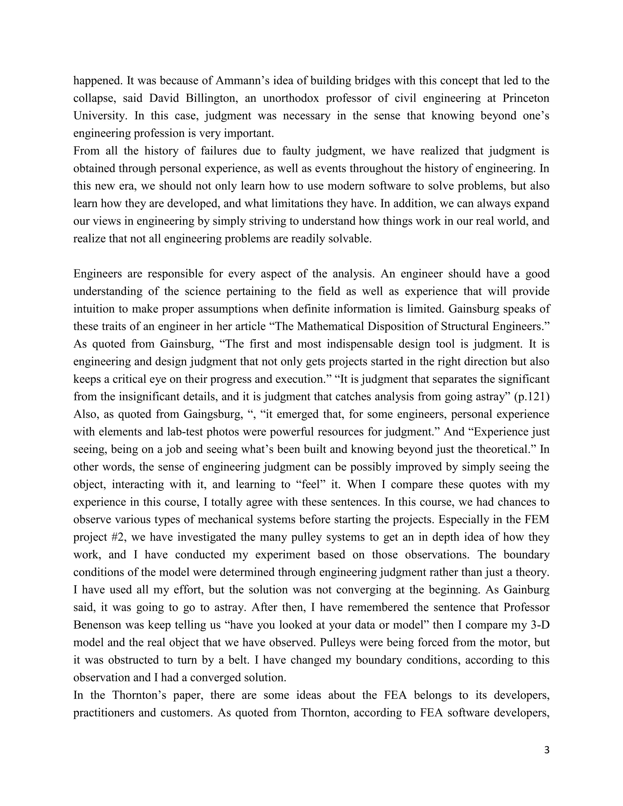 Interpretive Paper_#1_Role and Development of Engineering Judgment | PDF