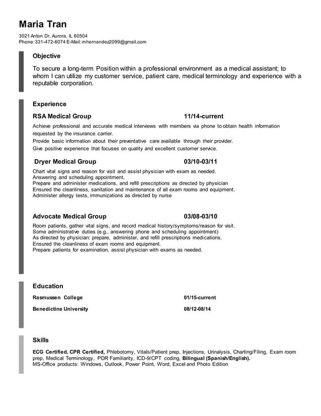mhernandez_resume_010516 | DOCX | Healthcare Industry | Industries