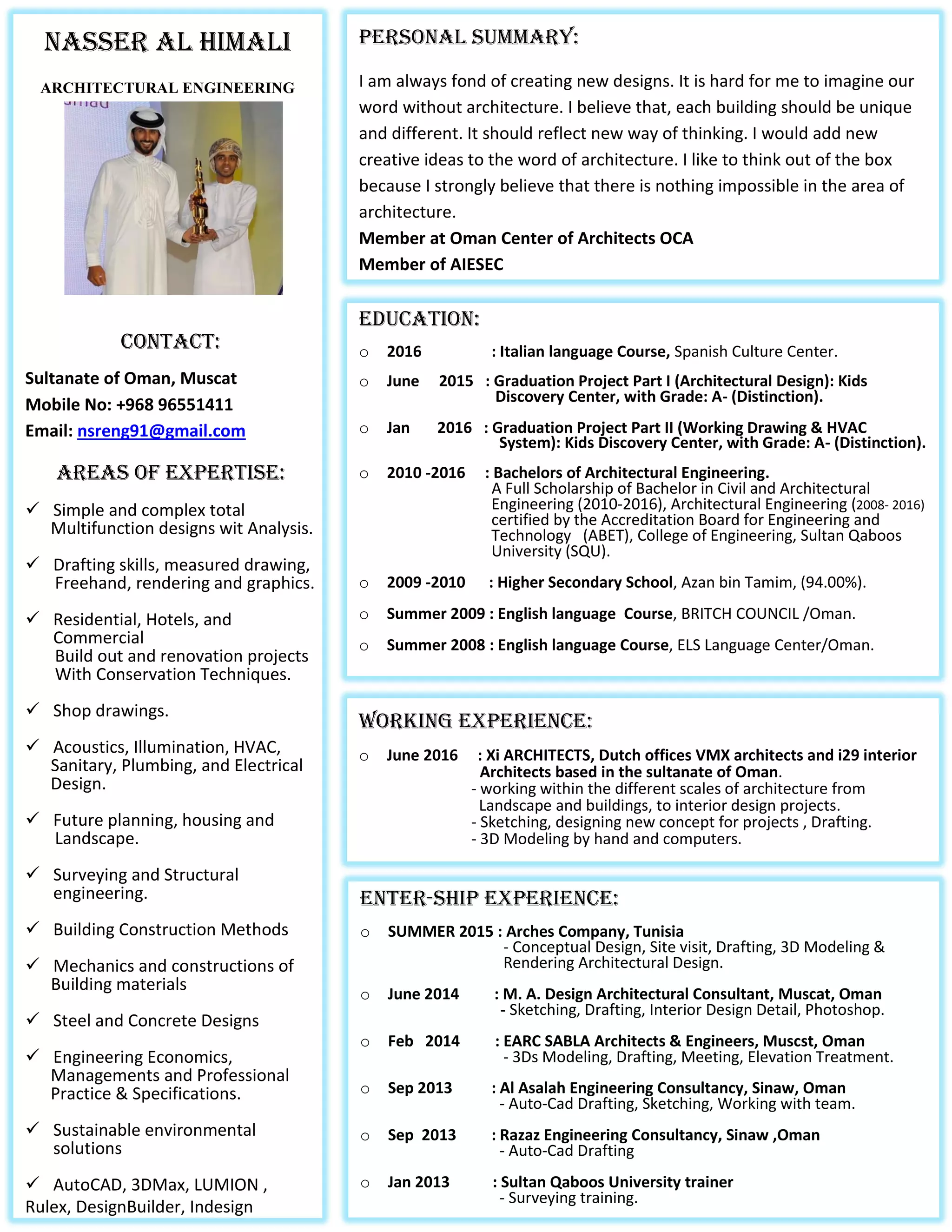 CV + Projects__Nasser AL Himali L | PDF