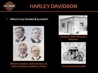 HARLEY DAVIDSON & ITS BRANDING STRATAGIES | PPTX