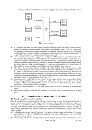 Design of Automatic Identification and Sorting System for Parcels Based ...