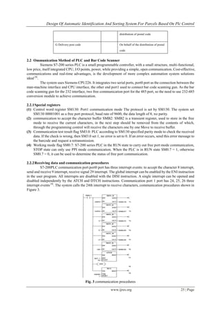 Design of Automatic Identification and Sorting System for Parcels Based ...