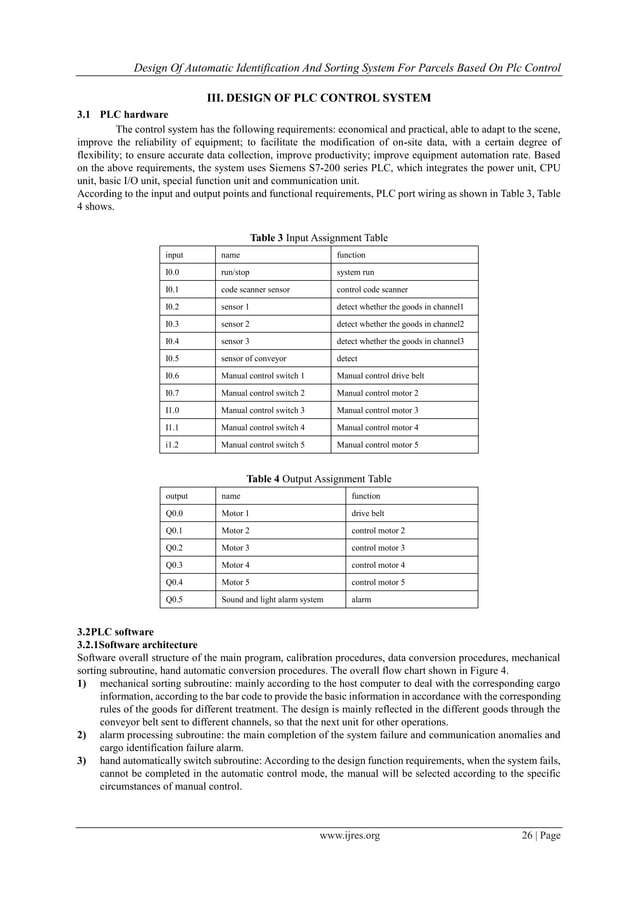 Design of Automatic Identification and Sorting System for Parcels Based ...