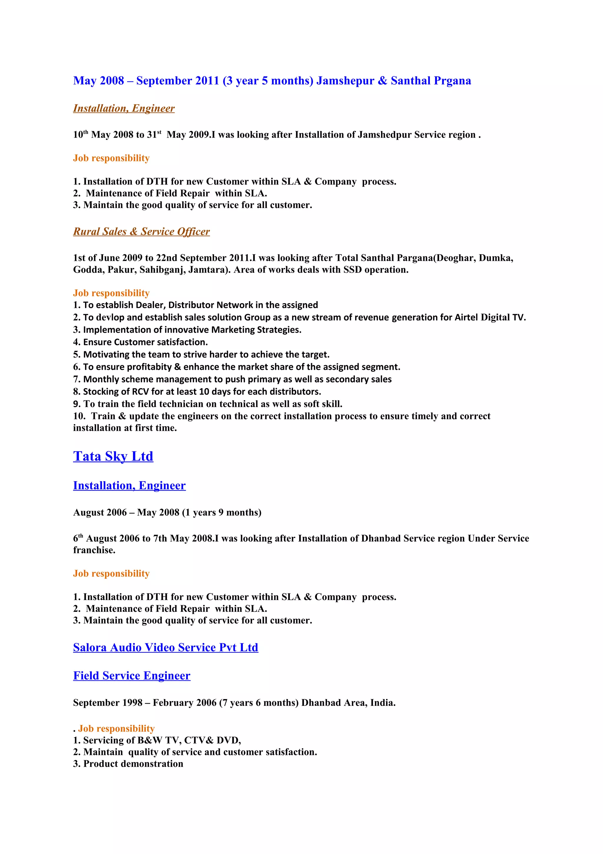 Resume of Pradip Bera new | PDF