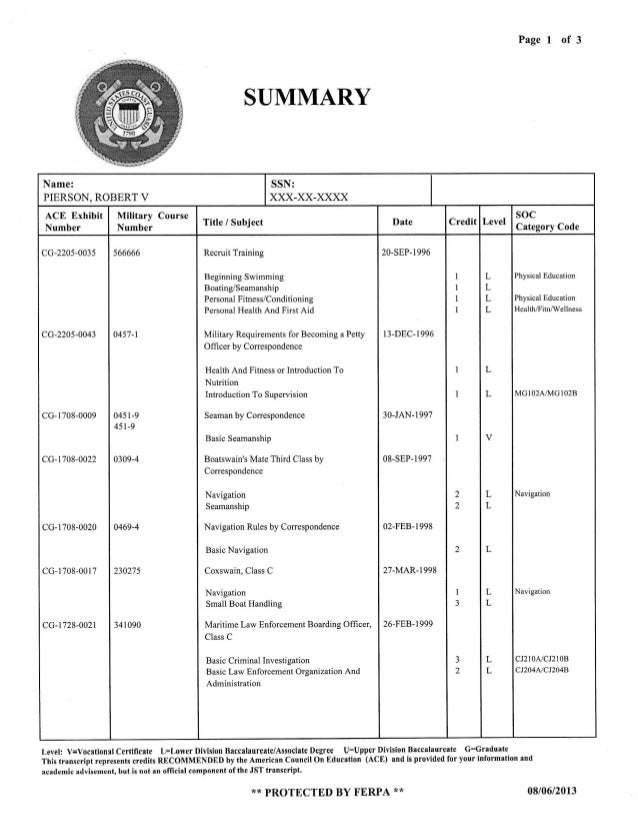 service ace transcript