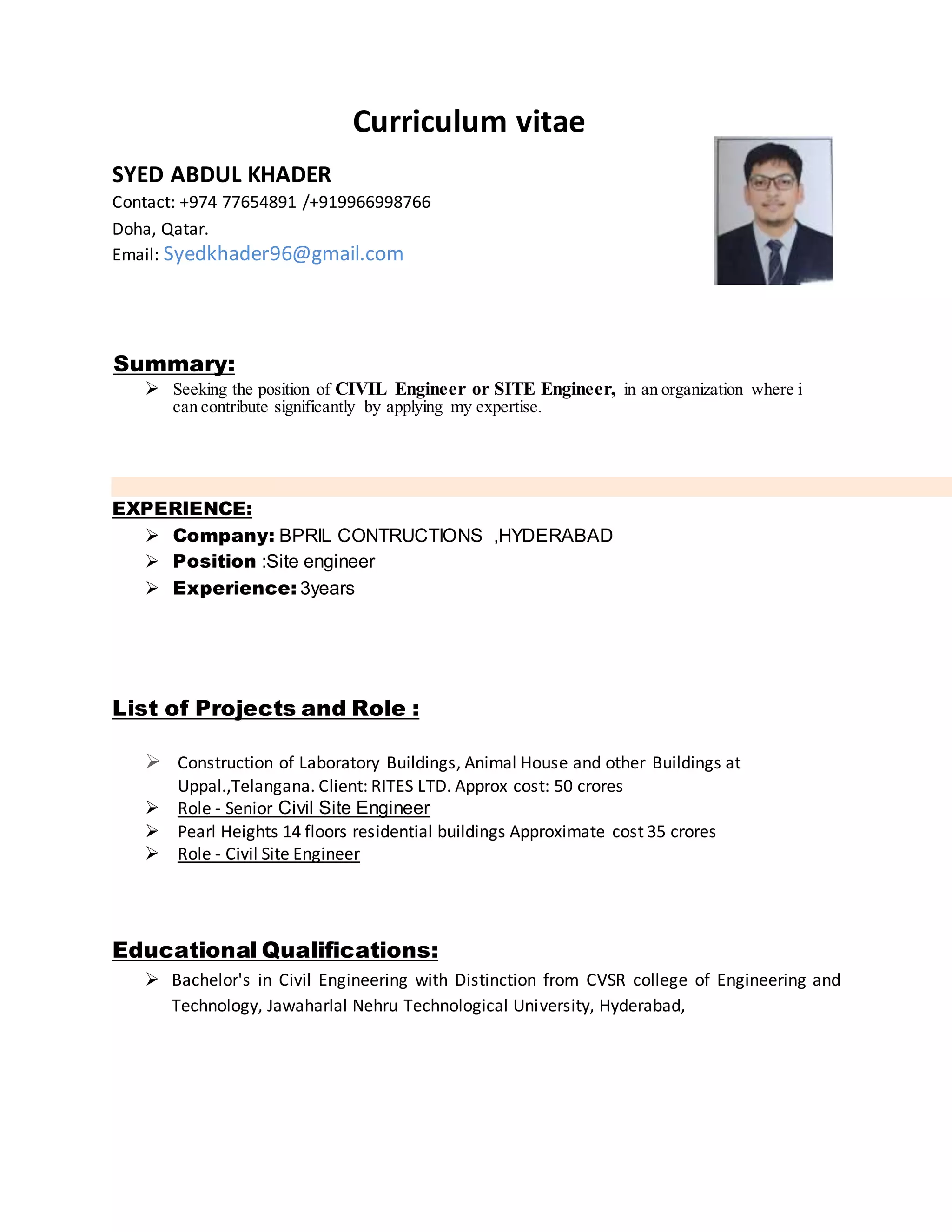 CV SYED QATAR | DOCX