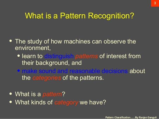 pattern classification