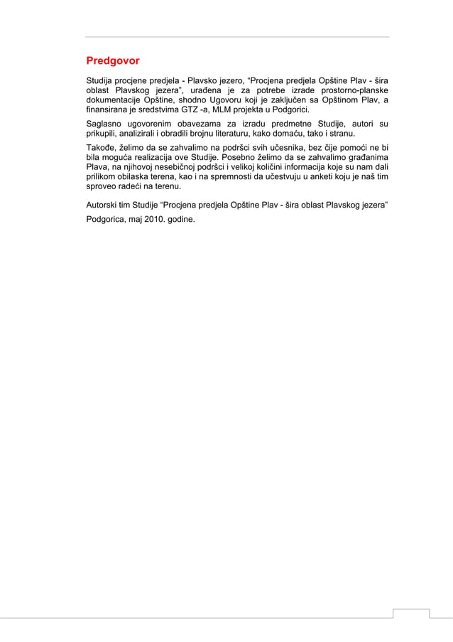 Landscape assessment of Plav Municipality | PDF