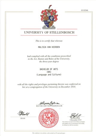 Bachelors of Arts | PDF