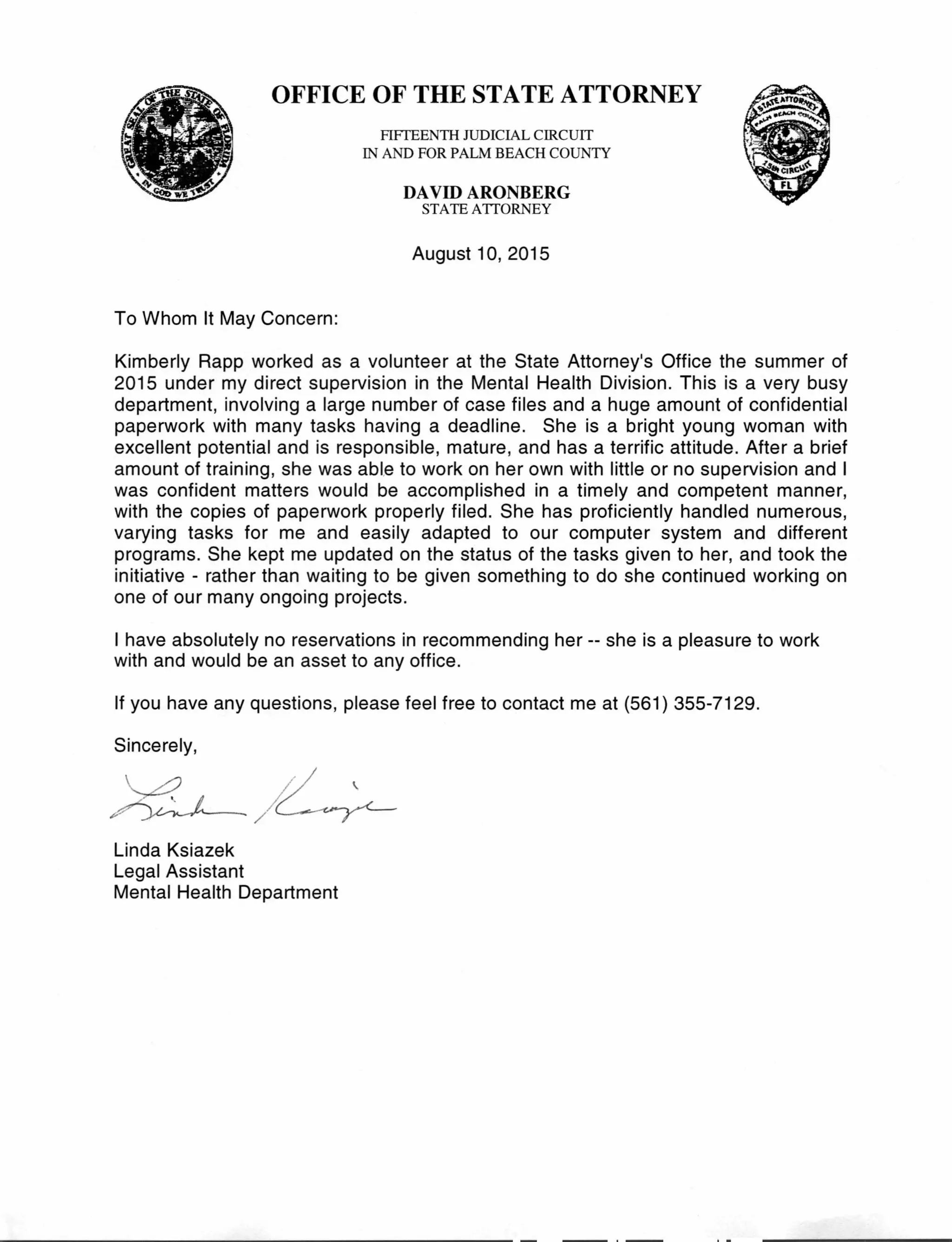 Linda Ksiazek SAO Letter.PDF
