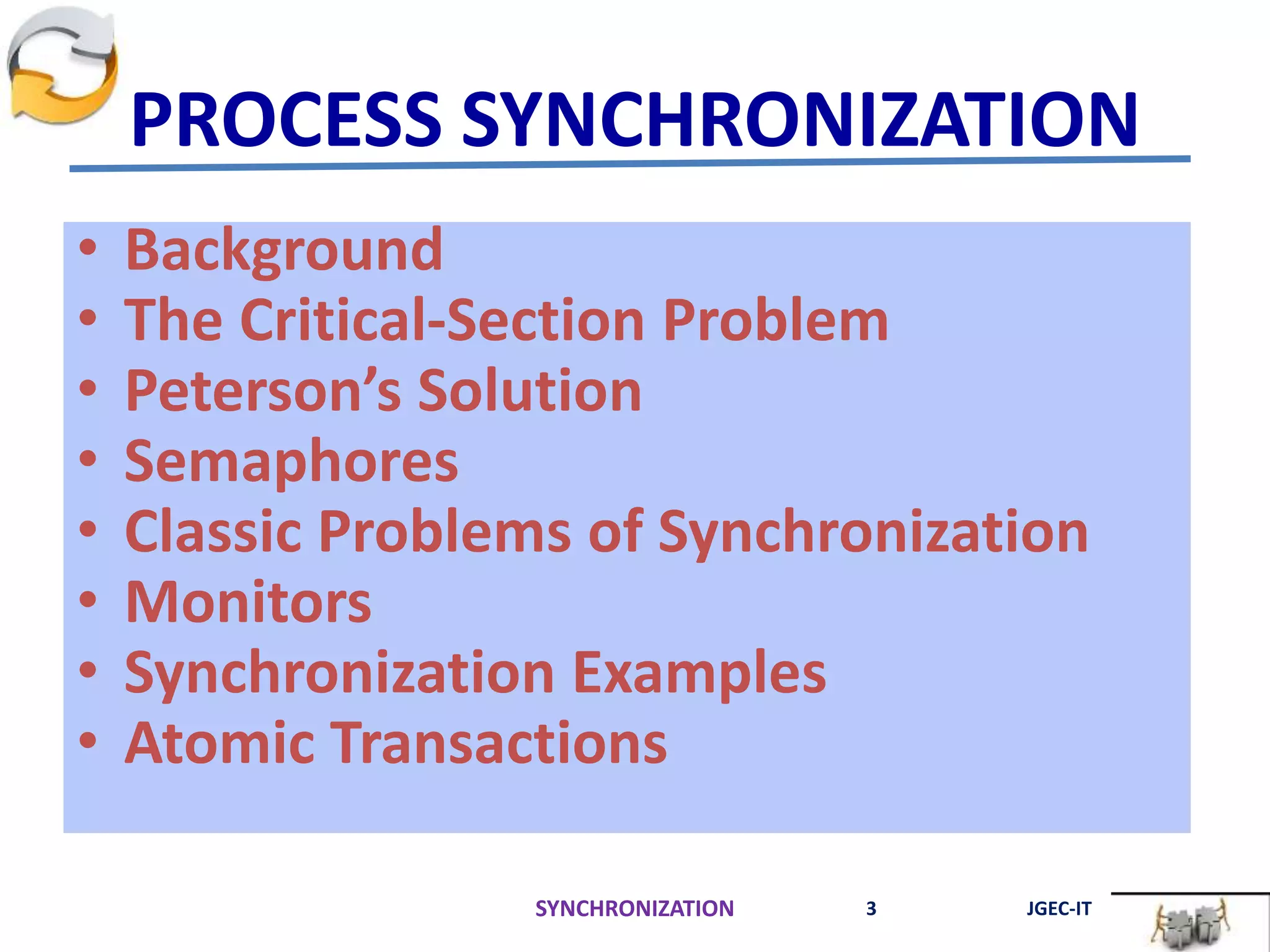 SYNCHRONIZATION | PPTX