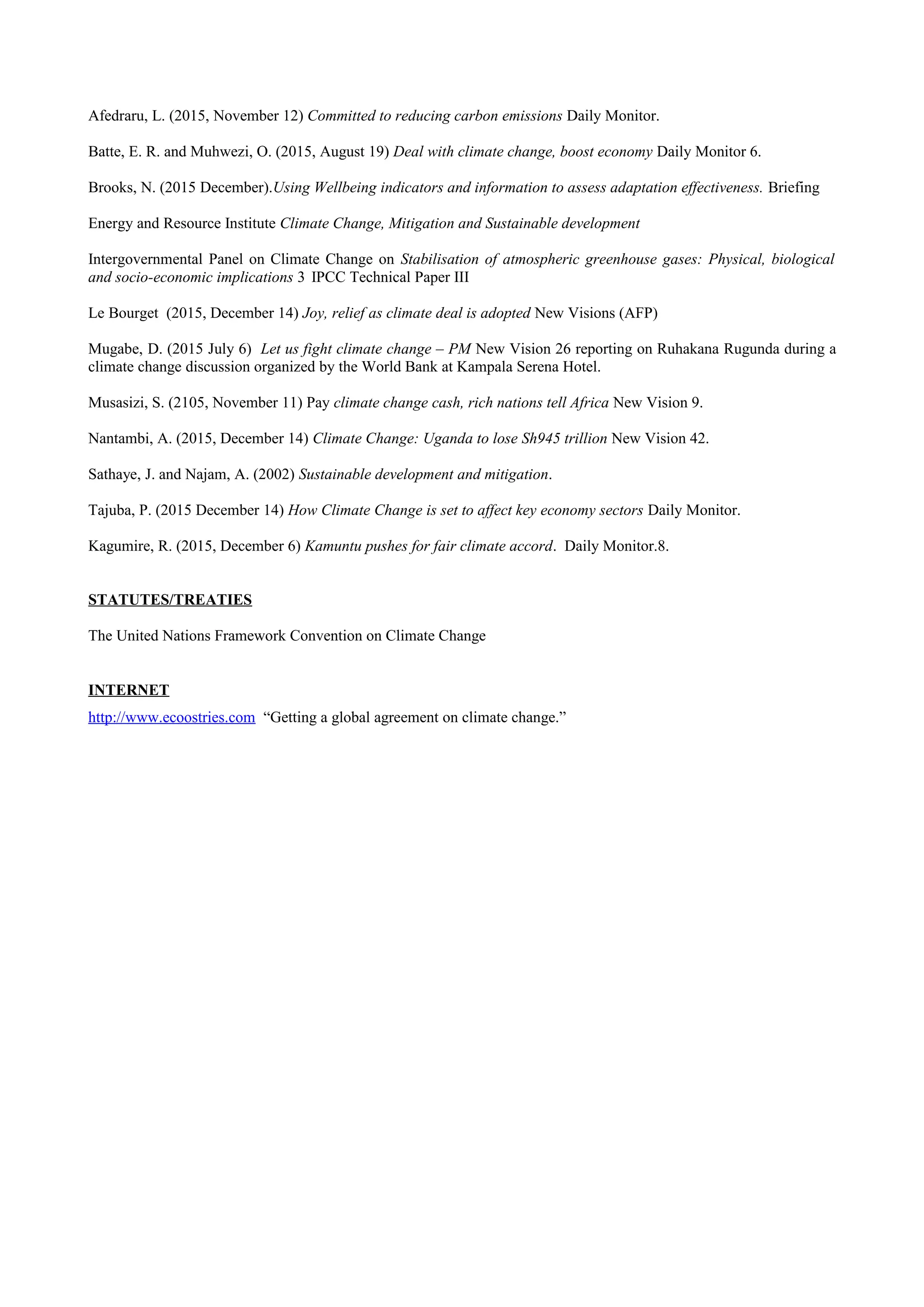 Climate Change, sustainable development and developing countries (E) | PDF