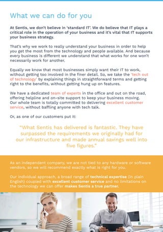 Sentis Brochure | PDF