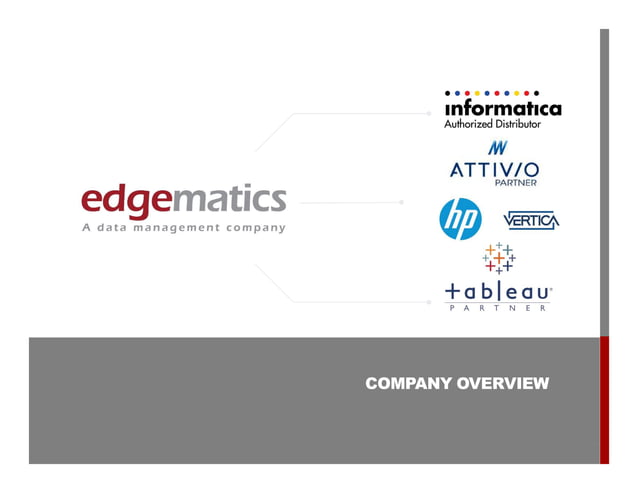 Edgematics Corporate Overview | PDF | Databases | Computer Software and Applications