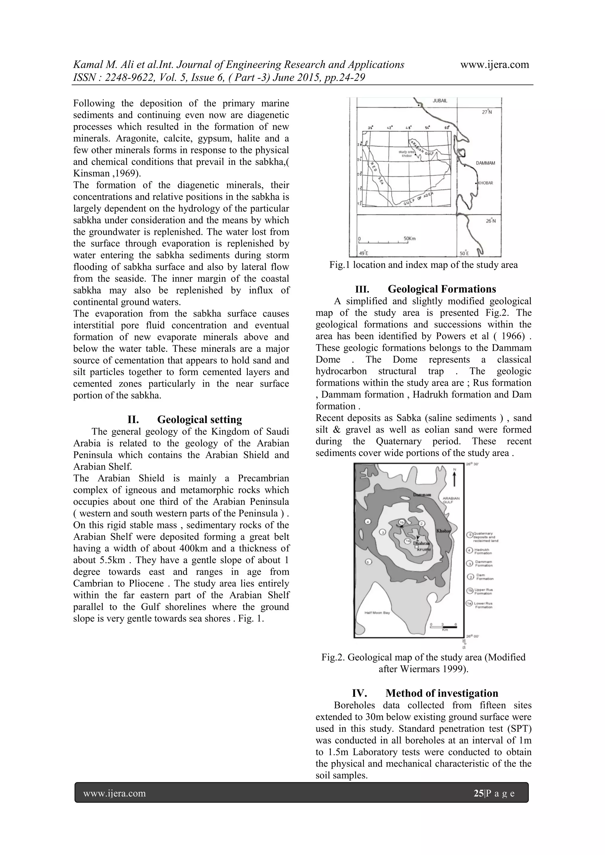 Geotechnical Properties of Sabkha Soil in the southern part of Al ...