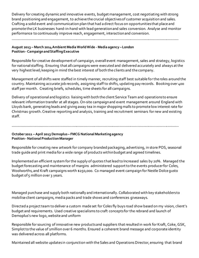 Lia Brett_Resume_v1_2016 | PDF