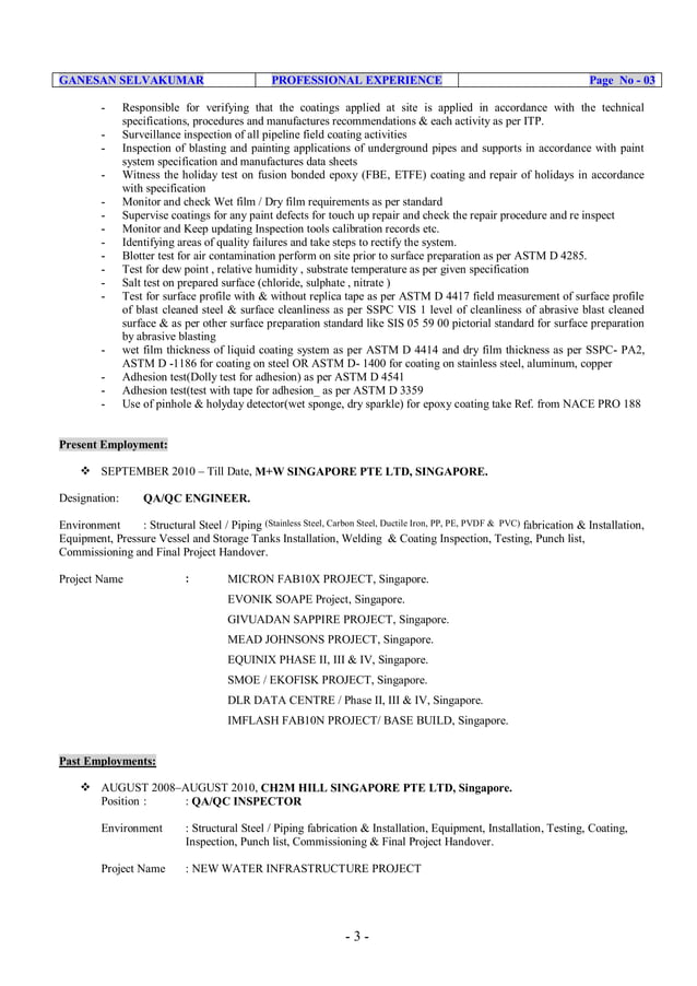 Ganesan Selvakumar CV 151116_M+W | PDF