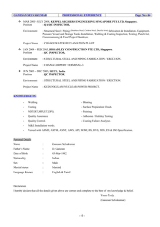 Ganesan Selvakumar CV 151116_M+W | PDF