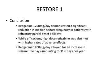 Partial Onset Seizures and Retigabine Powerpoint (Printable) | PPT