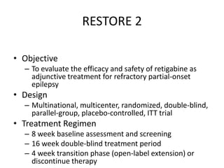 Partial Onset Seizures and Retigabine Powerpoint (Printable) | PPT