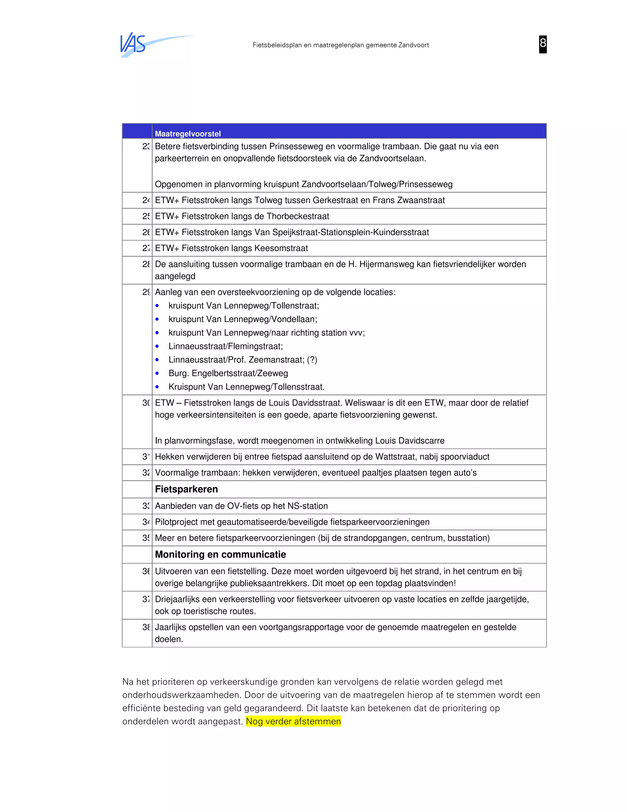 Fietsbeleidsplan maatregelendeel 26 jan | PDF | Civil Engineering ...