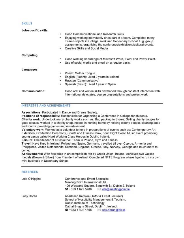 Urbanska Natalia CV | PDF