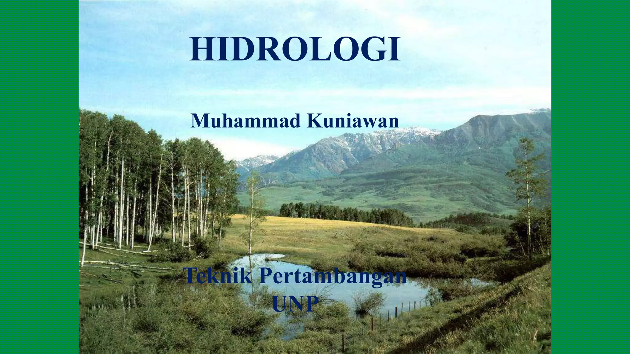 Hidrologi | PPT