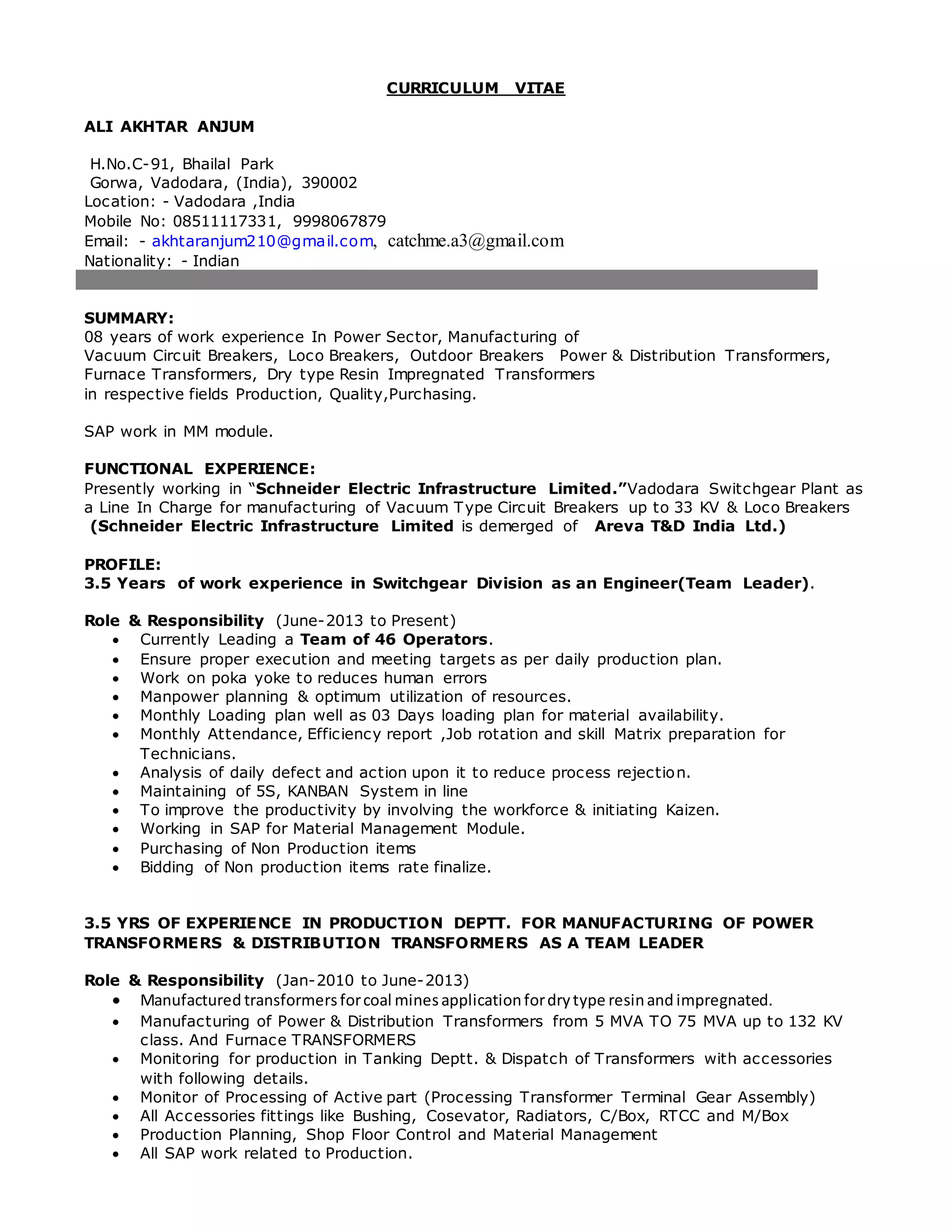 C.V_Ali_Akhtar Anjum | PDF