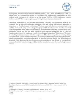 NHSMUN 2016 SOCHUM Update Paper | PDF